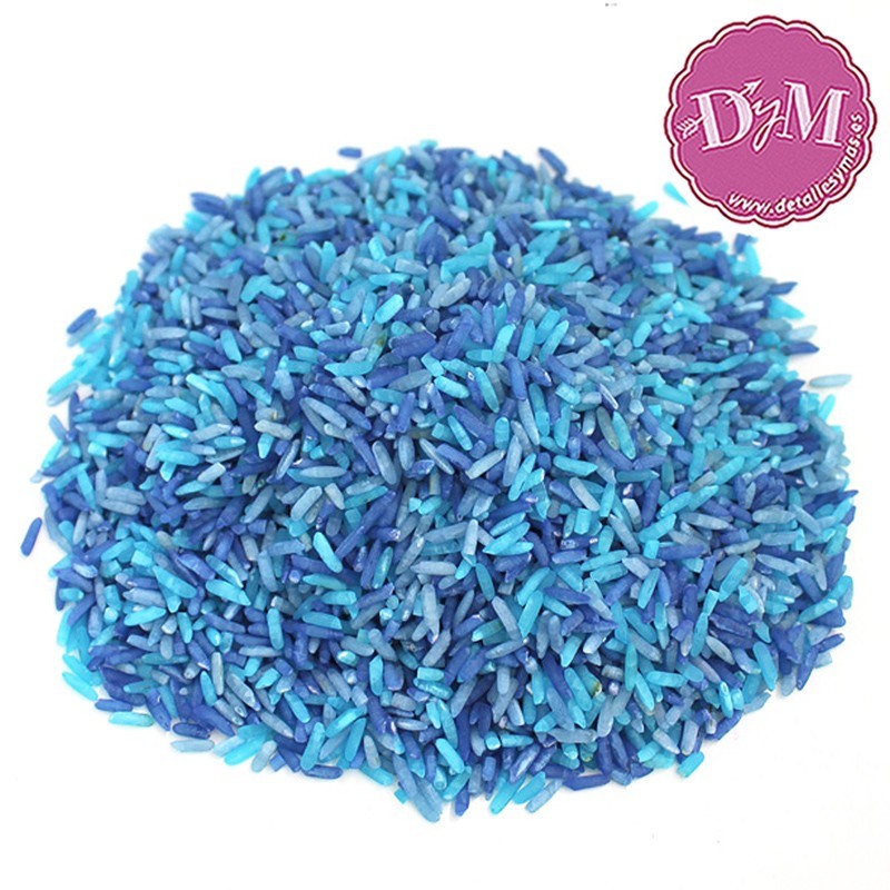 Arroz de colores azules "Son de mar